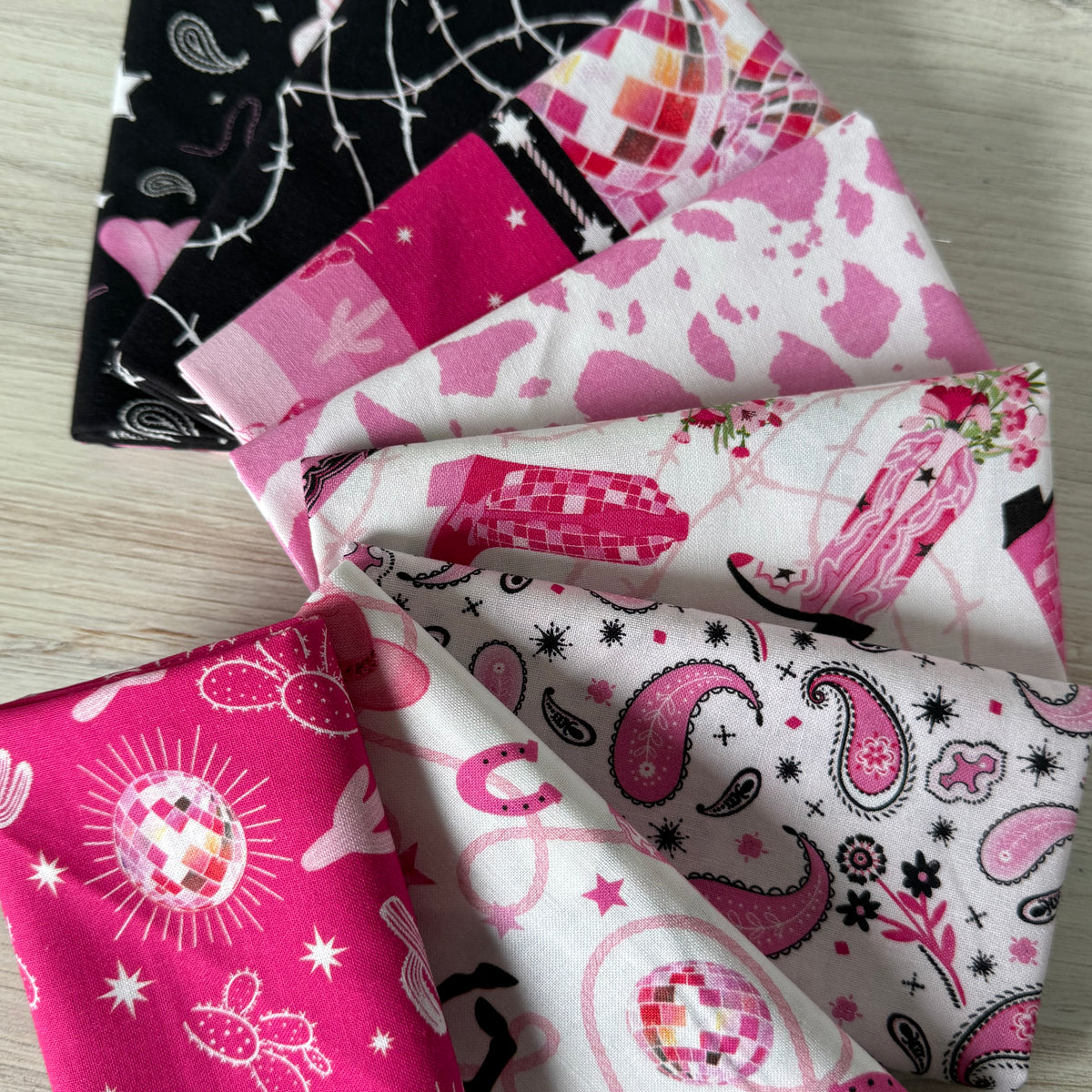 Saddle Up to the Disco - Fat Quarter Bundle - 8 pce. – Threaded Lines