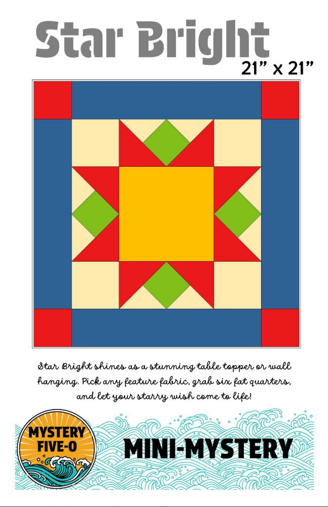 Star Bright Mini Quilt Pattern – Threaded Lines