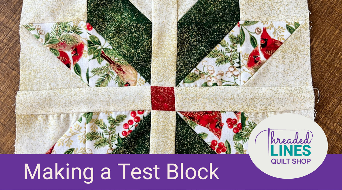 Quilting Tip #8 - Test Quilt Blocks – Threaded Lines