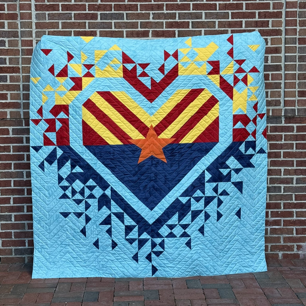 Exploding Heart of Arizona Quilt Kit – Threaded Lines