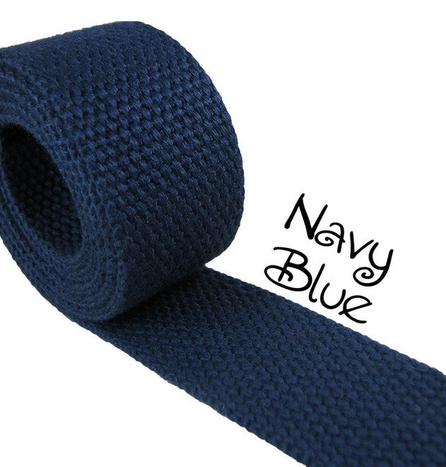 Cotton Webbing - Navy Blue – Threaded Lines