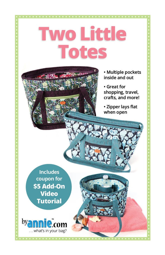 byAnnie Pattern - Two Little Totes – Threaded Lines