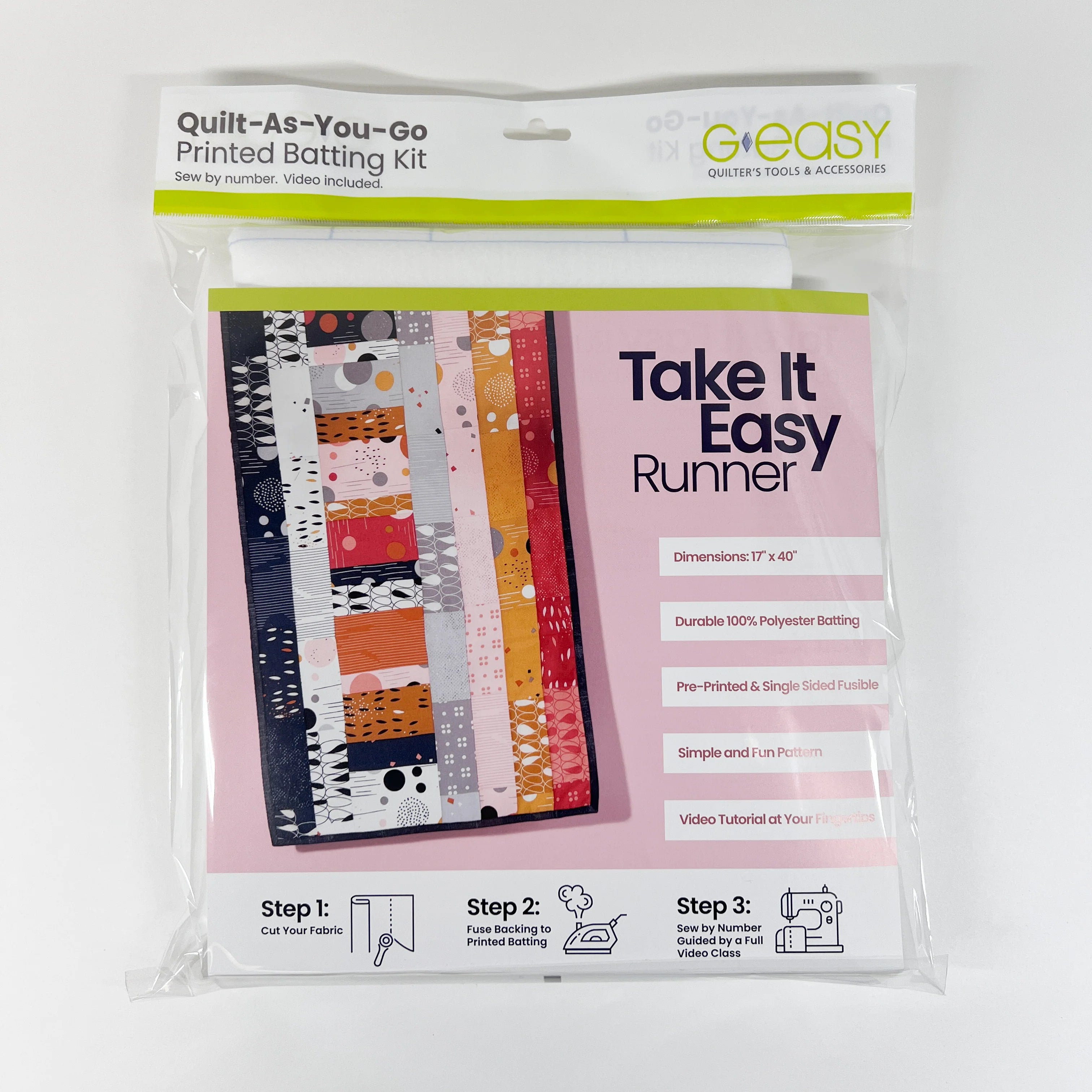 Quilt-As-You-Go Batting Kit - Take It Easy Runner – Threaded Lines