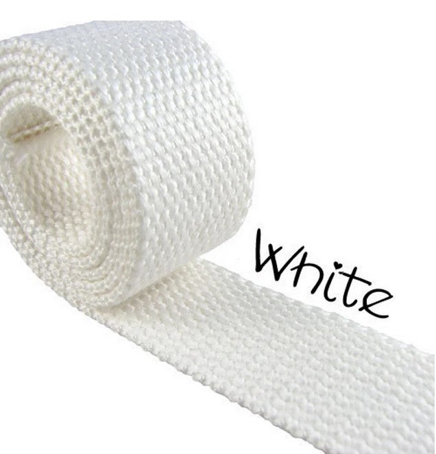 Cotton Webbing - White – Threaded Lines